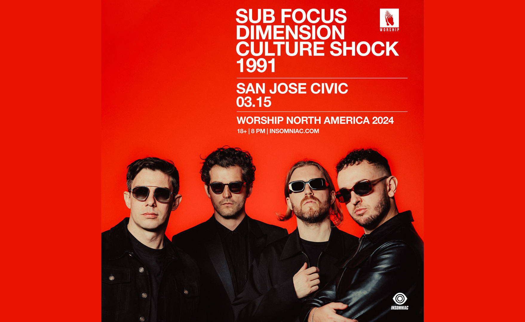 WORSHIP North America Tour: Sub Focus, Dimension, Culture Shock & 1991 ...