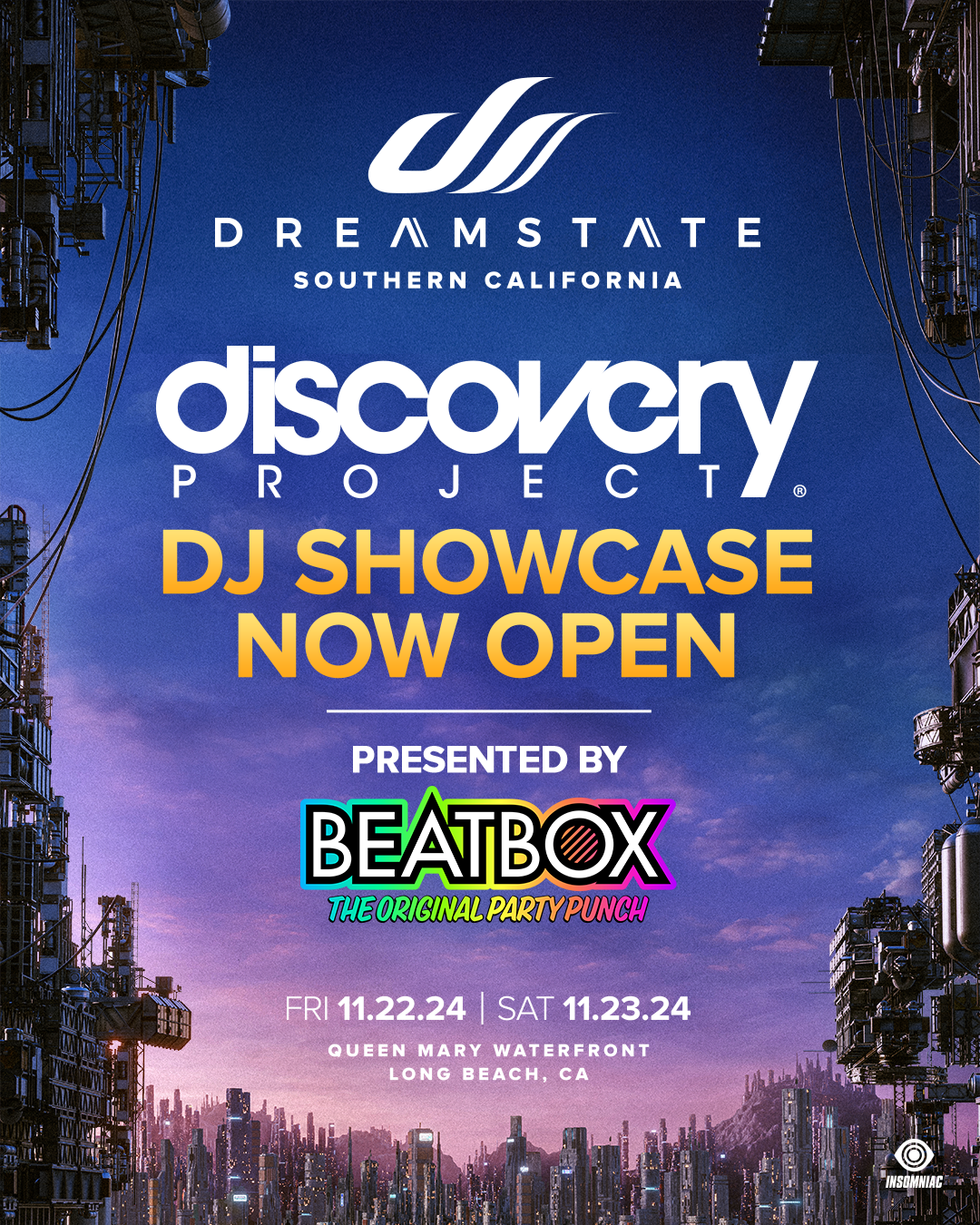 Dreamstate 2024 Casting Call: DJ Showcase presented by BEATBOX | Insomniac