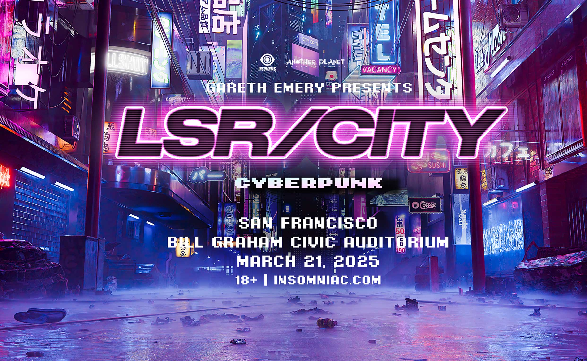 Gareth Emery presents LSR/CITY – Insomniac