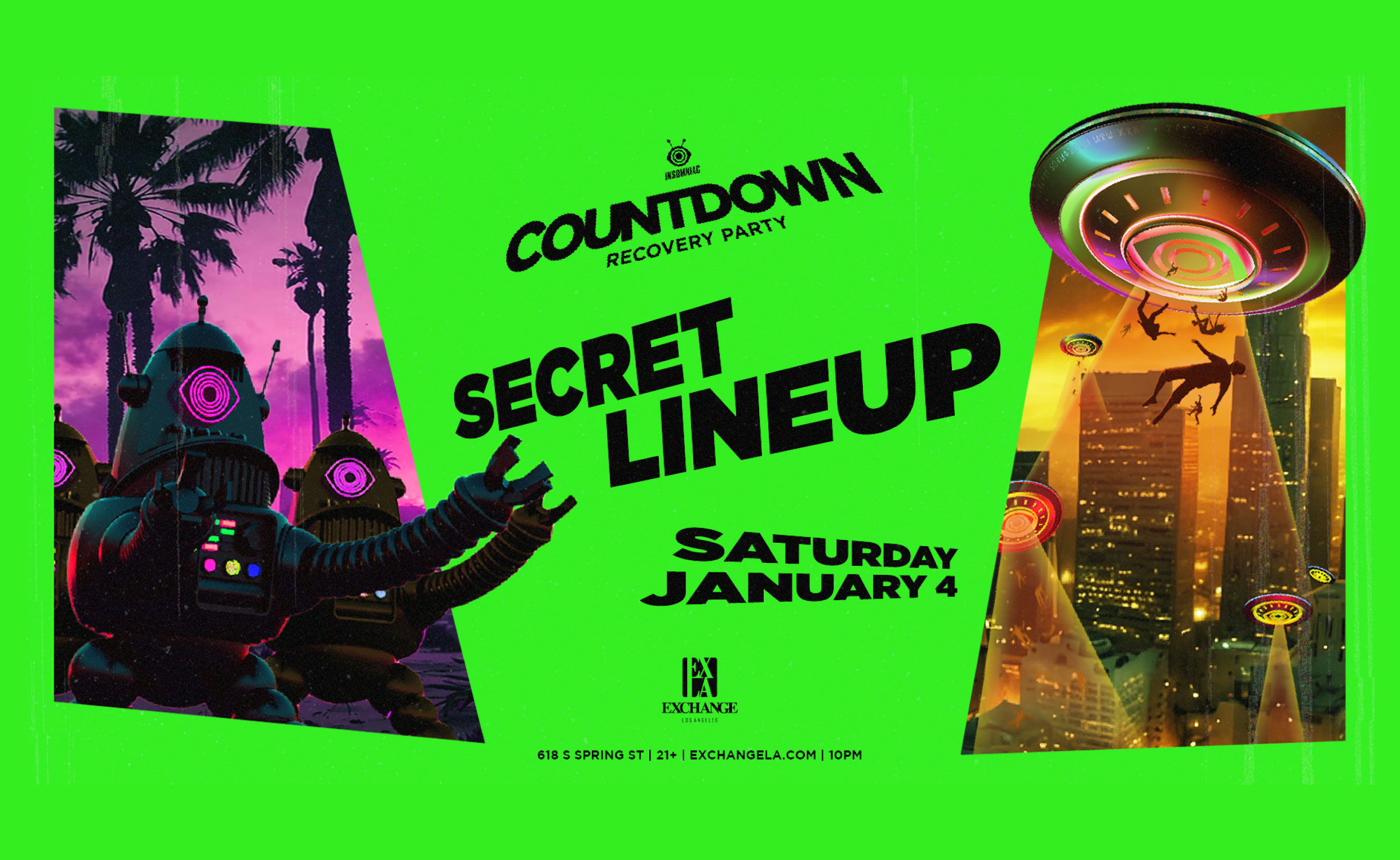 Countdown Recovery Party (Secret Lineup) – Insomniac