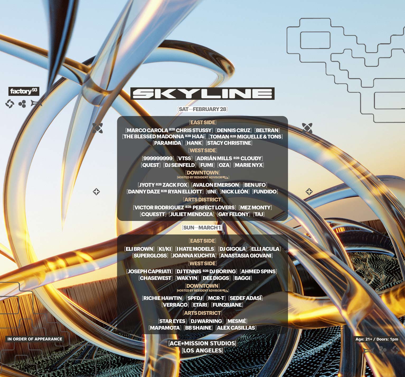 Skyline LA | ACE*Mission Studios | February 28 + March 1, 2026