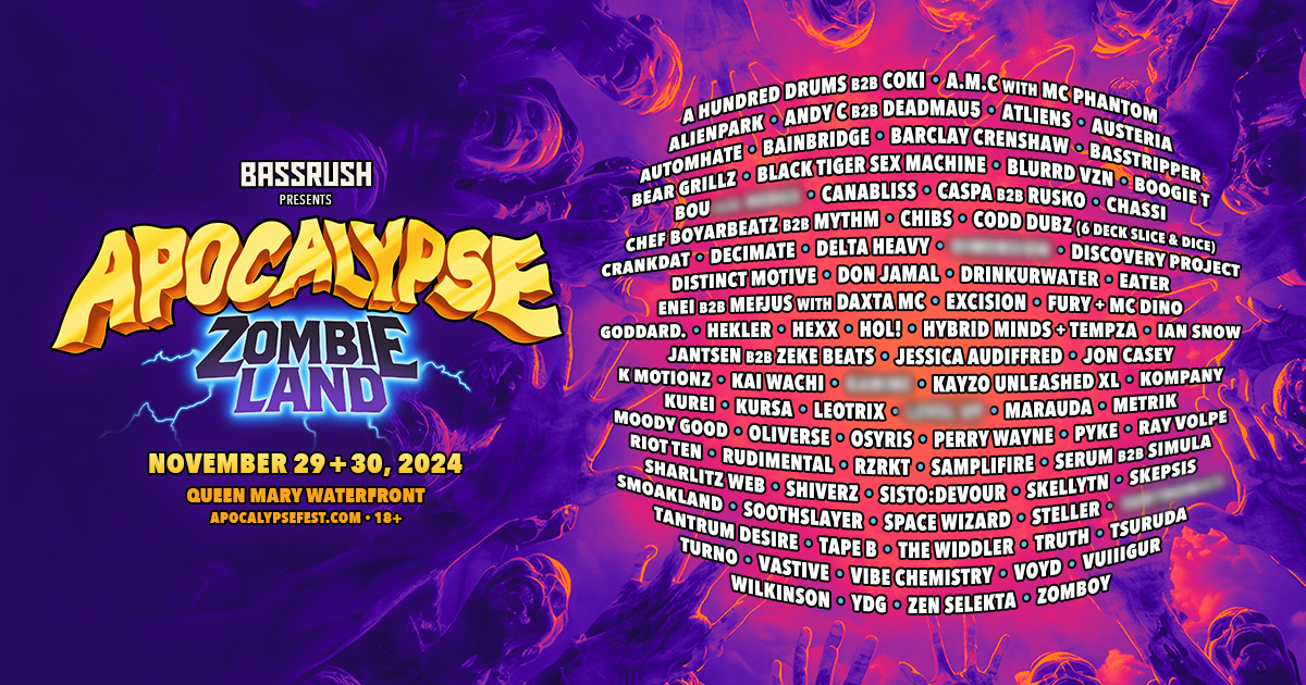 Apocalypse: Zombieland | November 29 + 30, 2024 | Queen Mary Waterfront