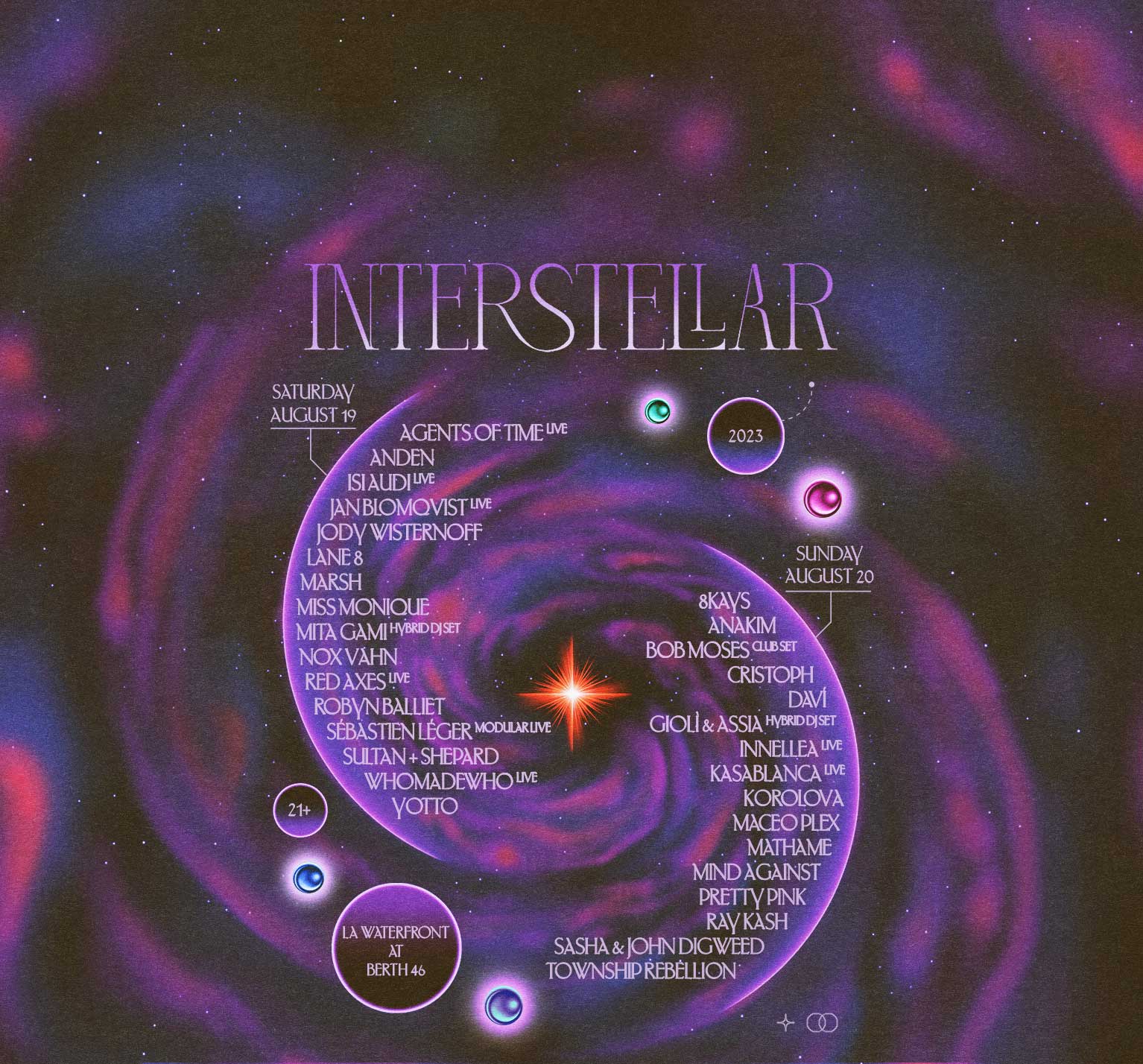 Interstellar | August 19+20, 2023 | LA Waterfront at Berth 46