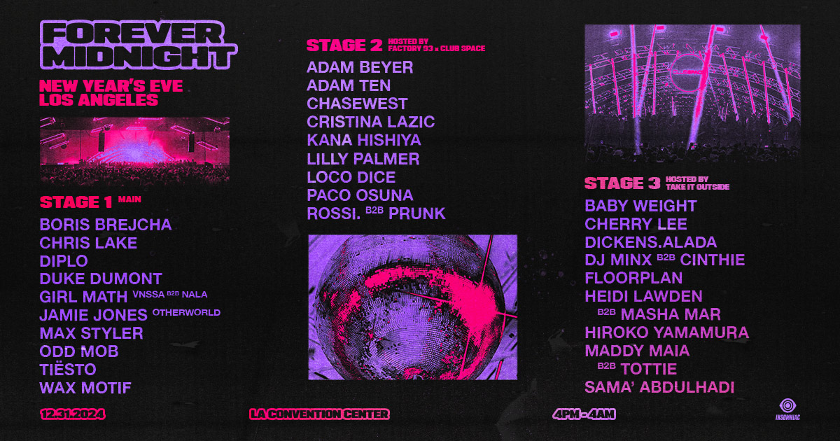 Forever Midnight | December 31, 2024 | Los Angeles Convention Center