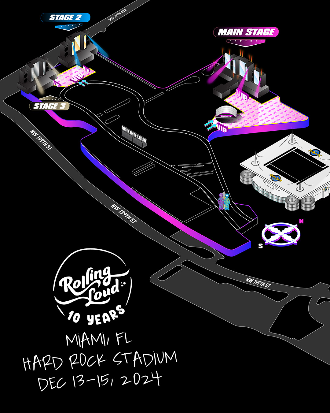 Festival Map – Rolling Loud Miami 2024