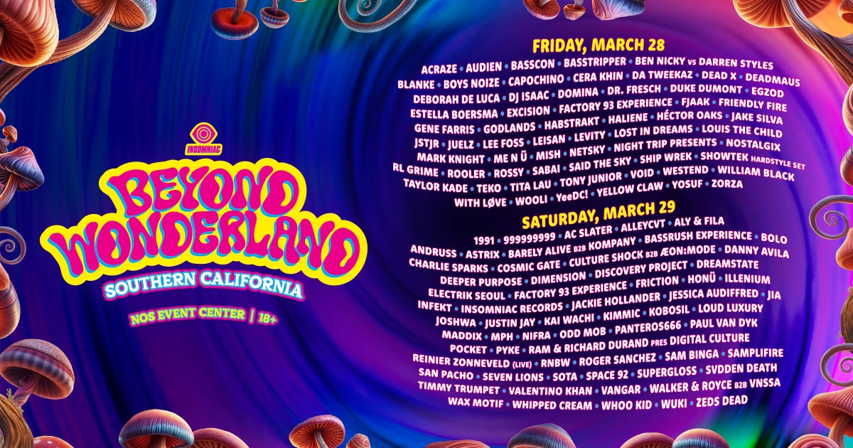 Beyond Wonderland SoCal | March 28+29, 2025 | NOS Events Center